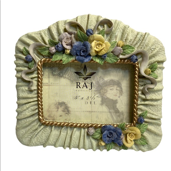 Raj | Accents | Vintage Raj Collection Roses Frame 5 X 3 2 | Poshmark